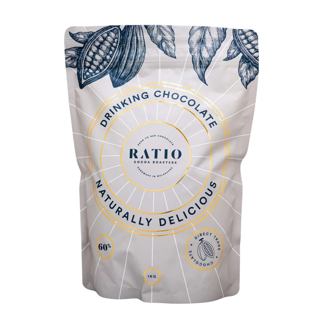 Drinking Chocolate 1kg – Ratio Cocoa Roasters